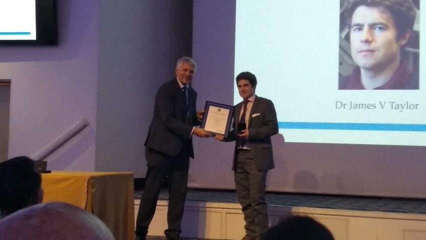 Dr James Taylor awarded a Bronze Medal by the Royal Aeronautical ...